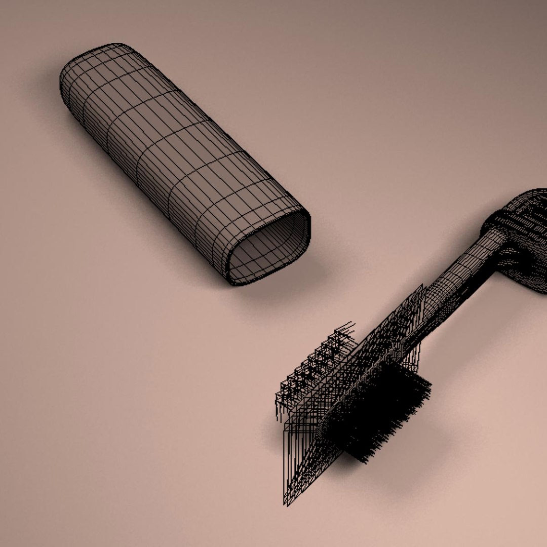 3ds max portable toothbrush