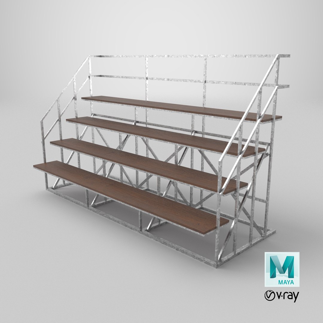 Free 3D Bleacher Model - TurboSquid 2430083