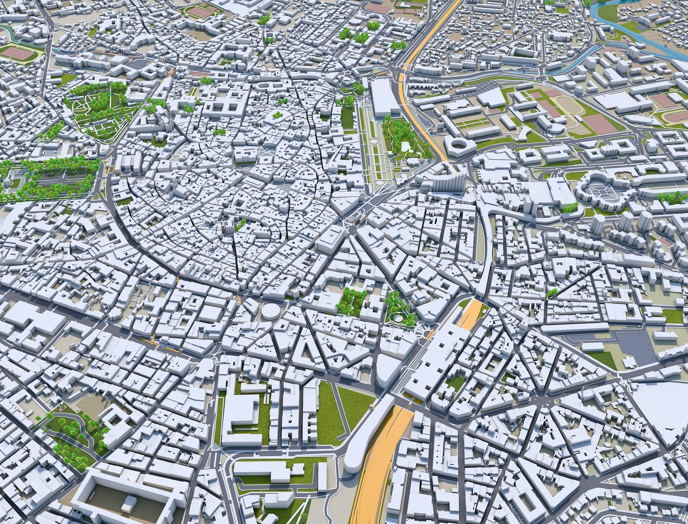 3D City Area Building - TurboSquid 1639802