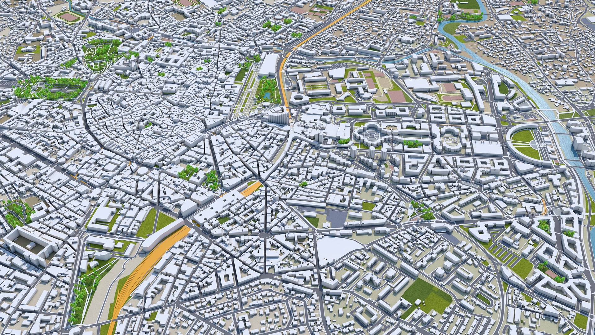 3D City Area Building - TurboSquid 1639802