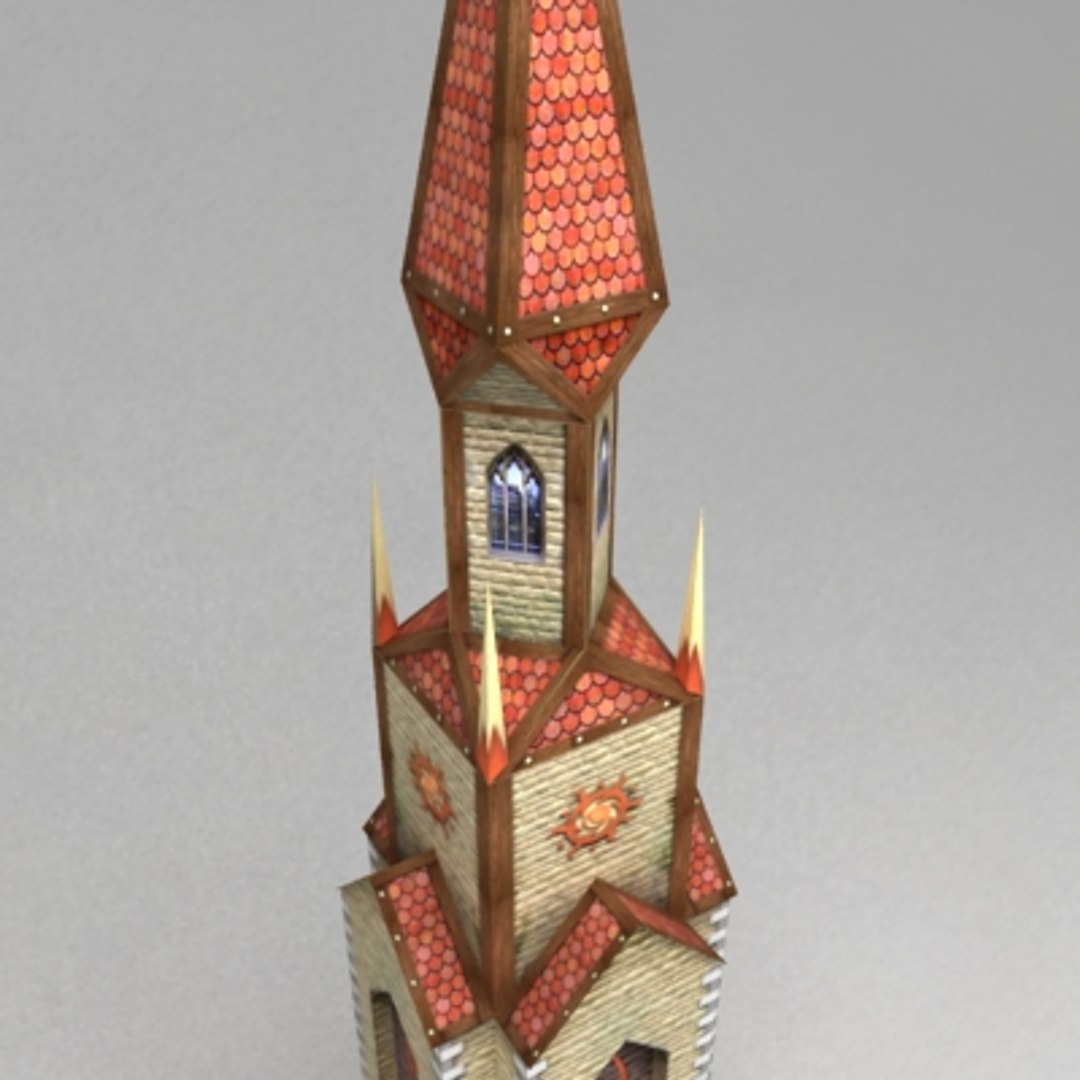 Fantasy Tower Magical 3d Model