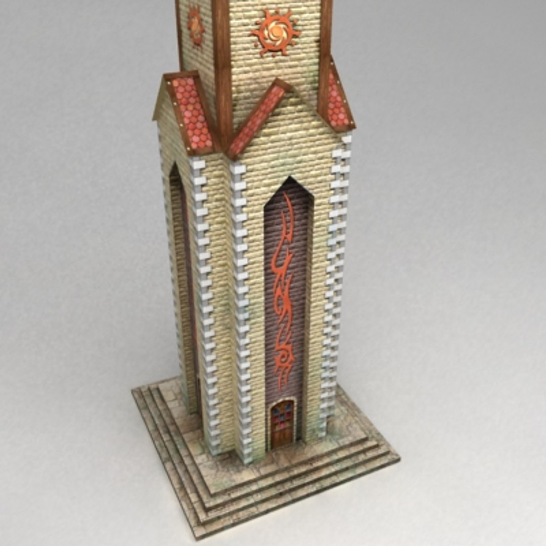 Fantasy Tower Magical 3d Model