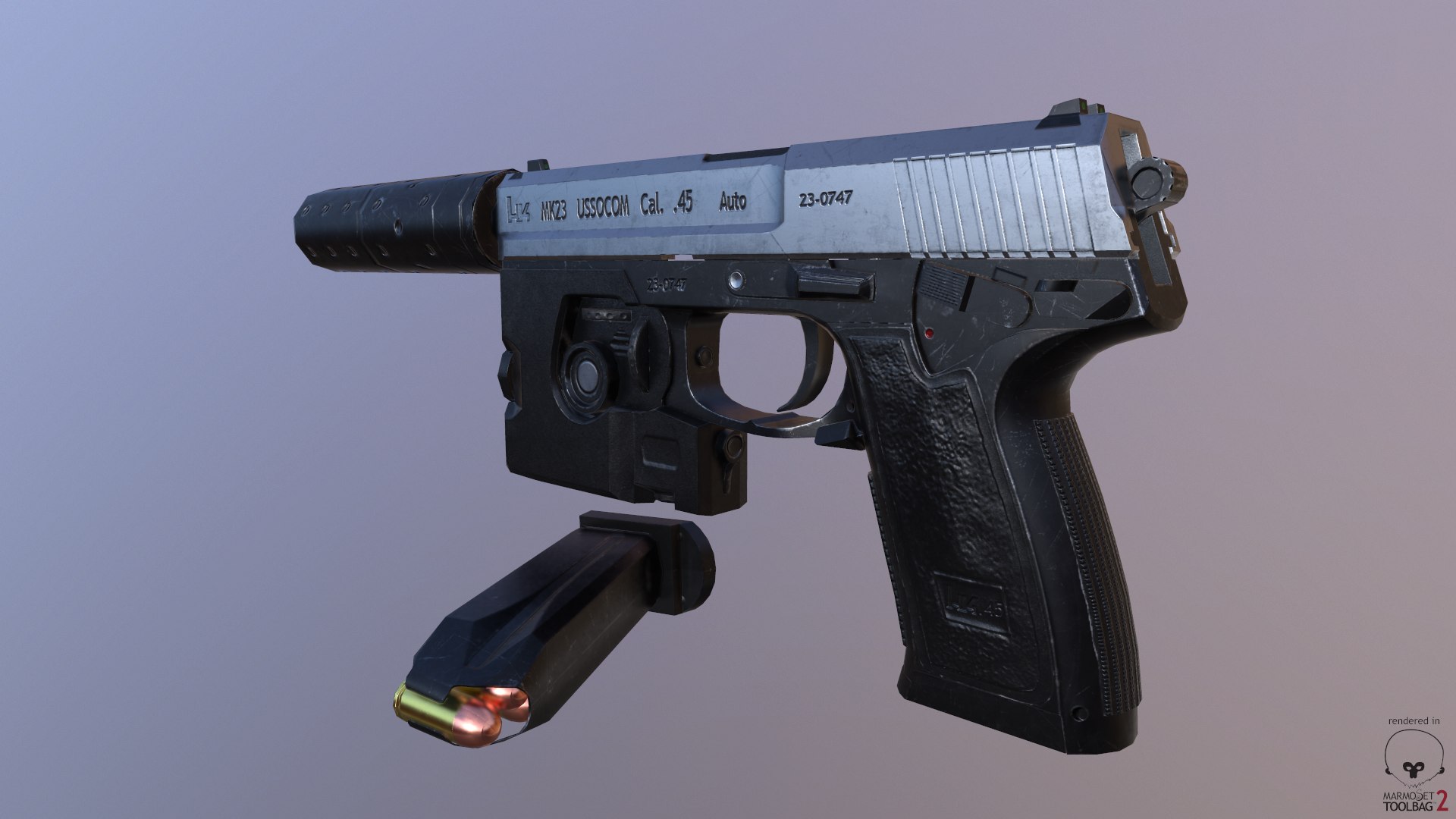 3d Model Real-time Mk23