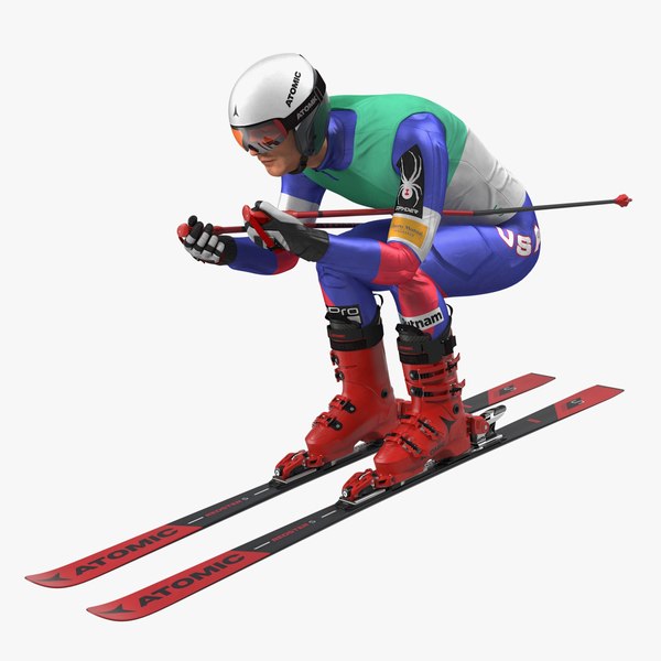 3d snow ski 7 model