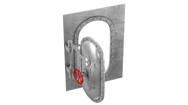 Metal Bunker Door 3D - TurboSquid 1745052
