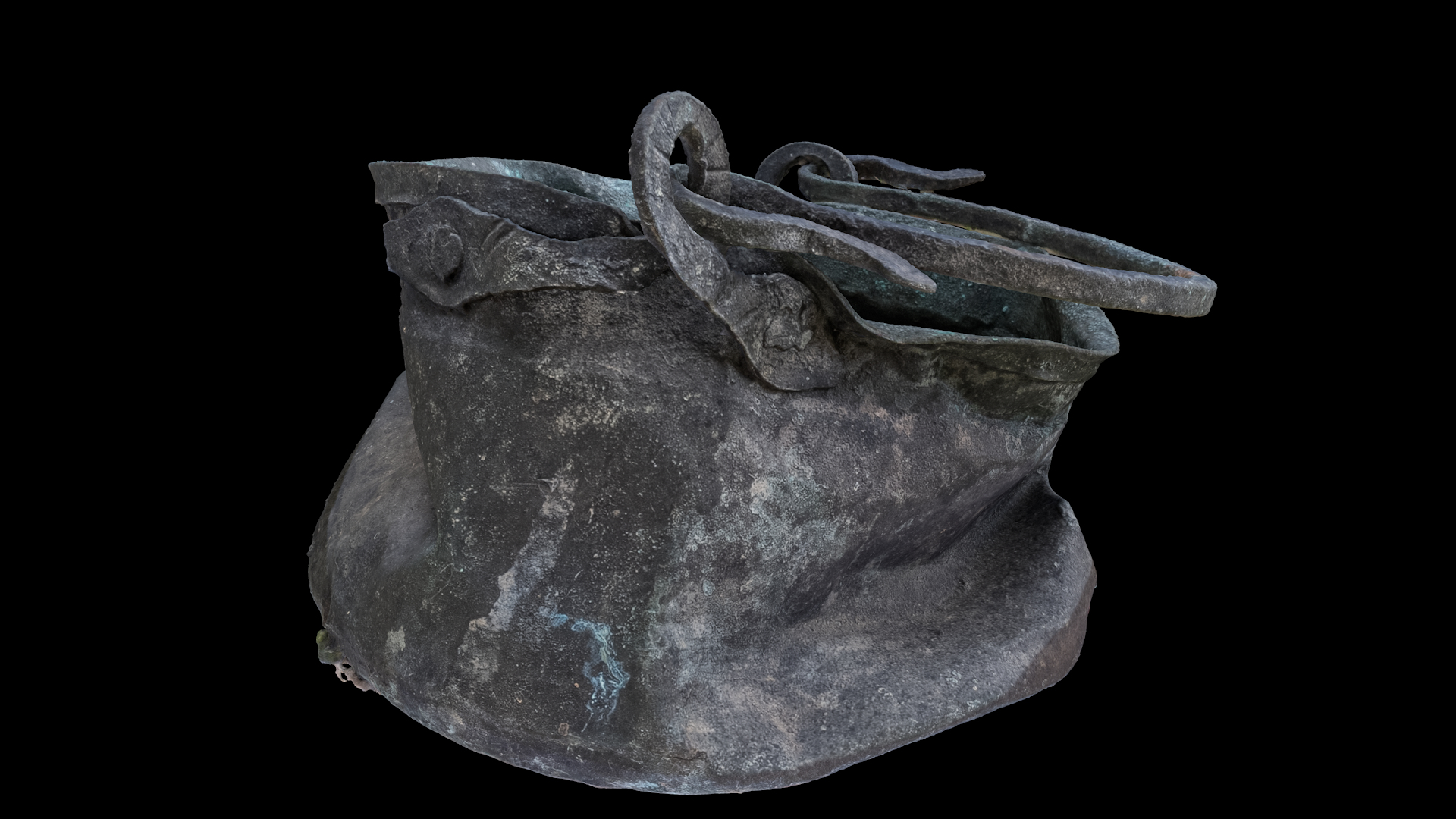 3D Antique crushed copper pot - TurboSquid 2112879