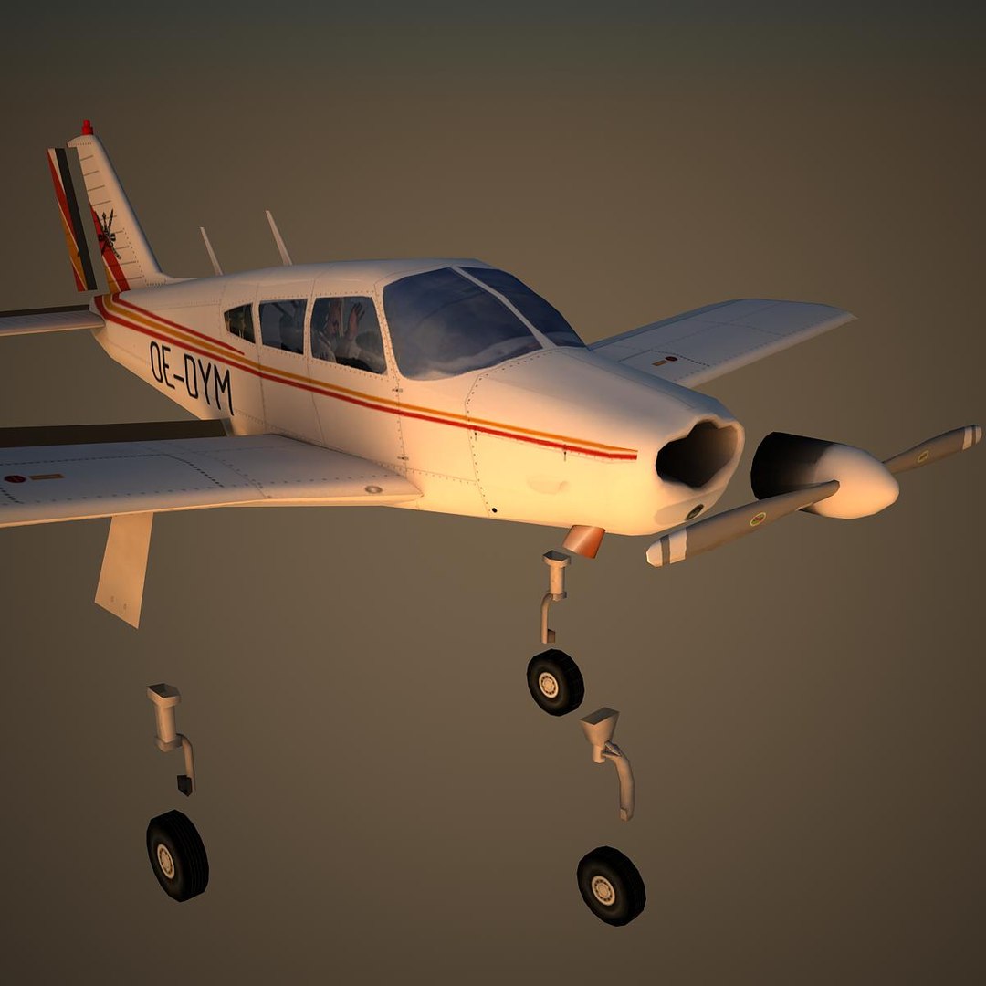 Piper Cherokee Pvt 3d Max