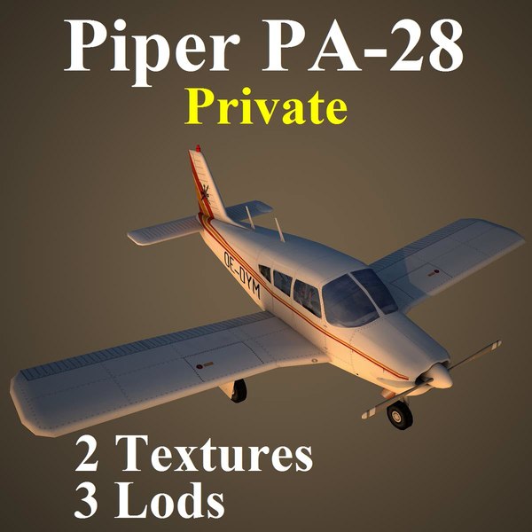 Piper PA-28 3D Models for Download | TurboSquid