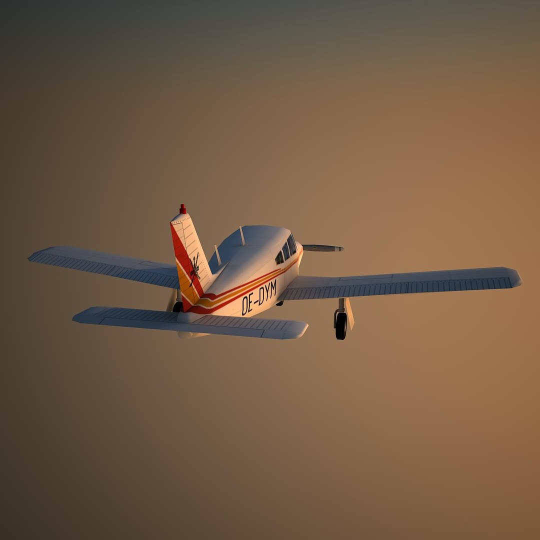 Piper Cherokee Pvt 3d Max