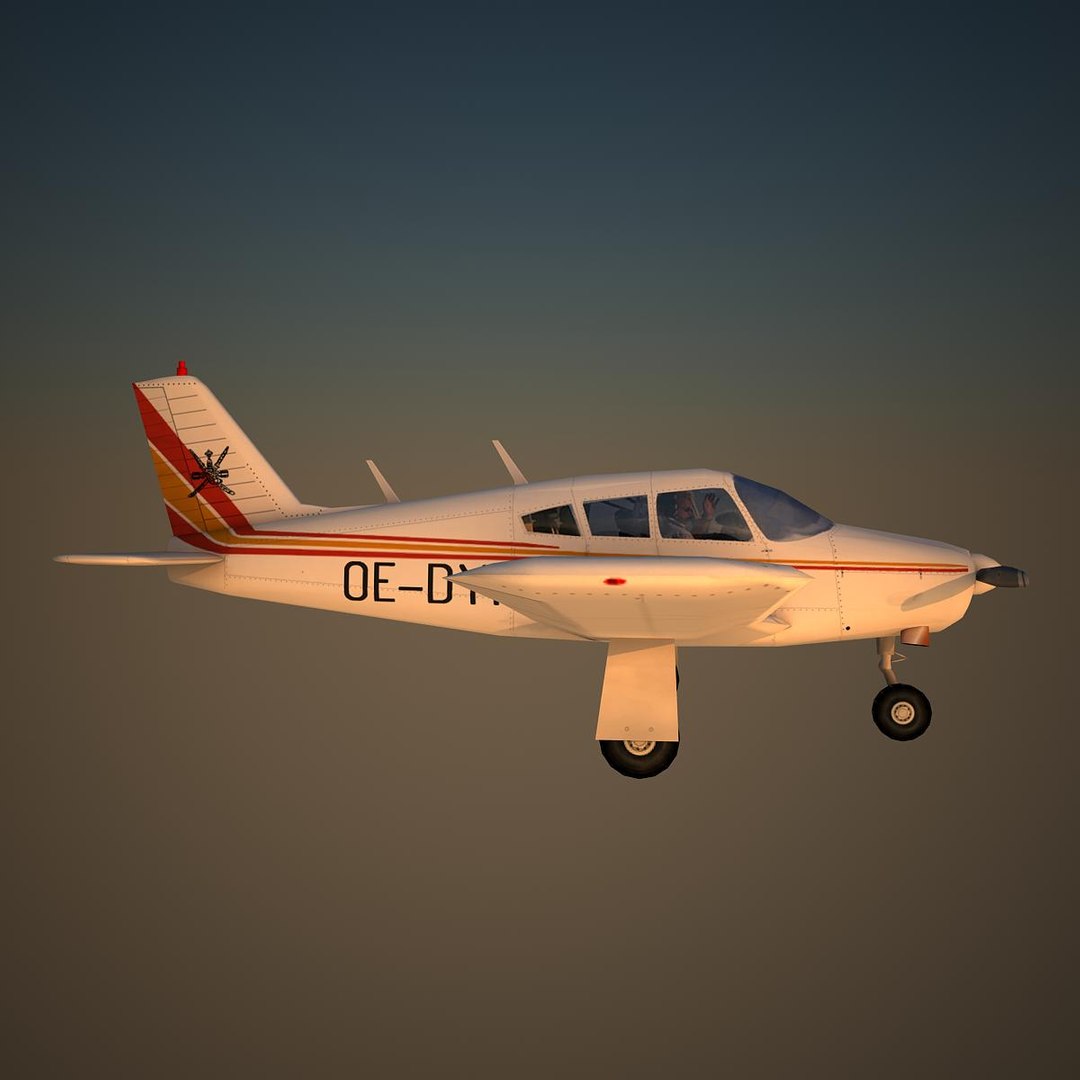 Piper Cherokee Pvt 3d Max