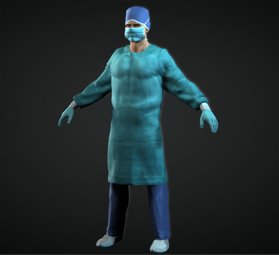 Doctor Surgeon Low-poly 3D Model 3D - TurboSquid 1871580