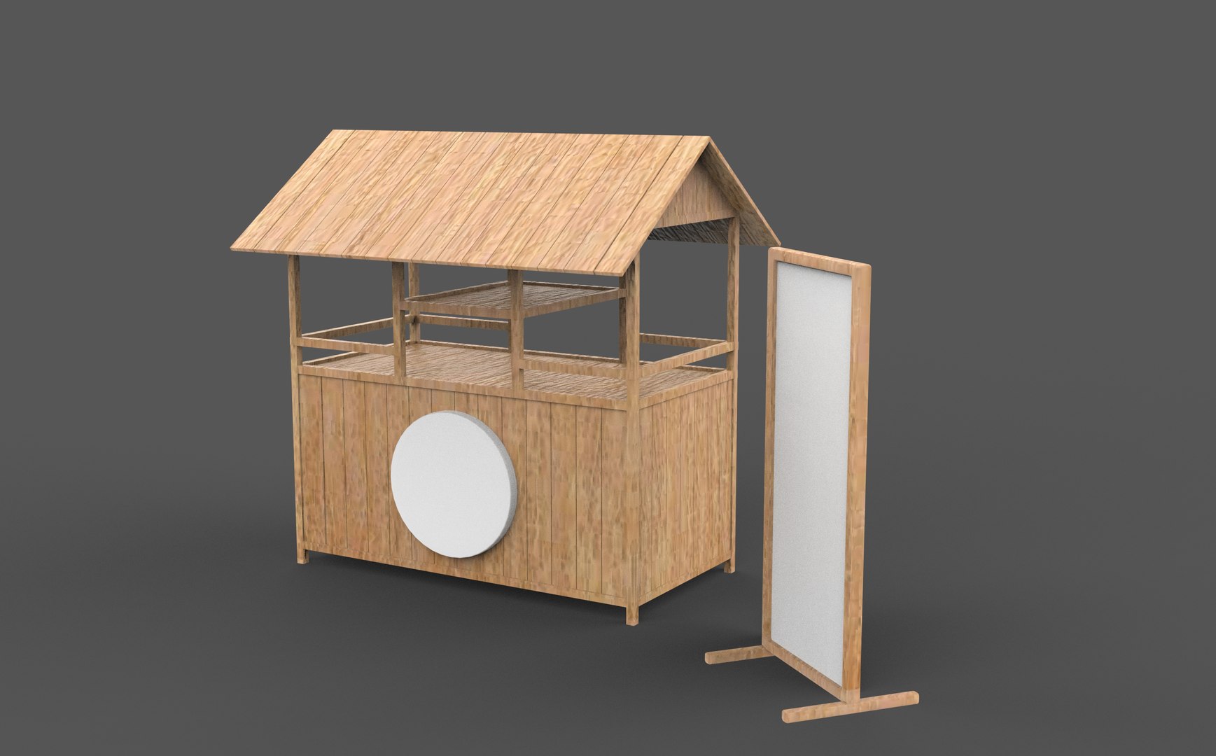 Stand Booth Market 3D Model 3D - TurboSquid 2331762