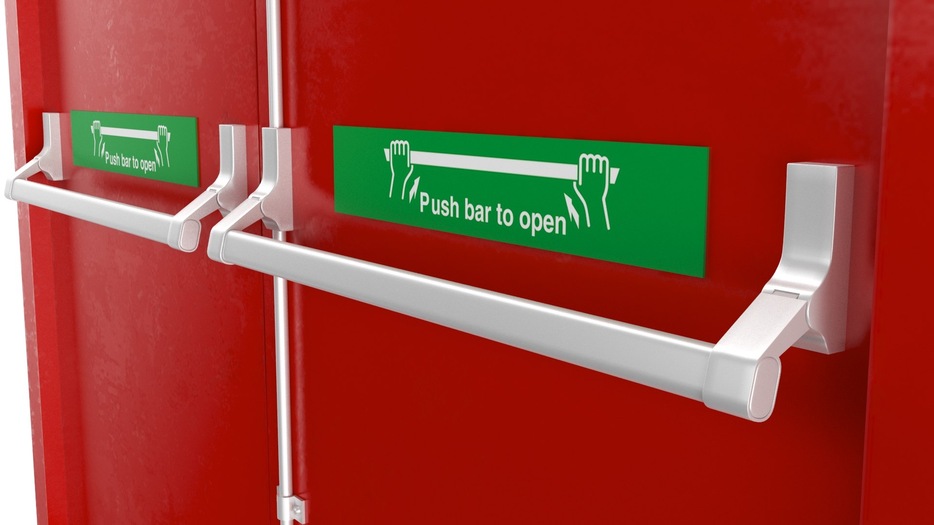 3D Model Real Exit Door - TurboSquid 1455518