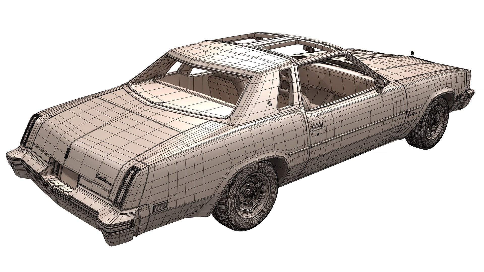 Oldsmobile Cutlass Supreme Brougham 1977 3D Model - TurboSquid 1724818