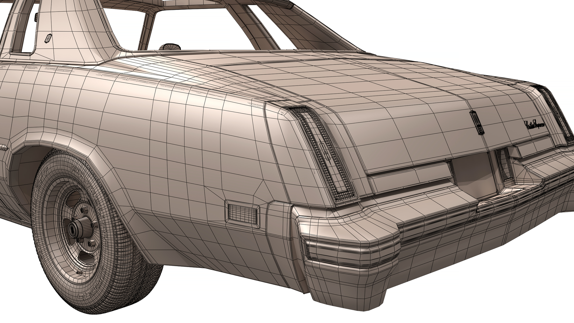 Oldsmobile Cutlass Supreme Brougham 1977 3D model - TurboSquid 1724818