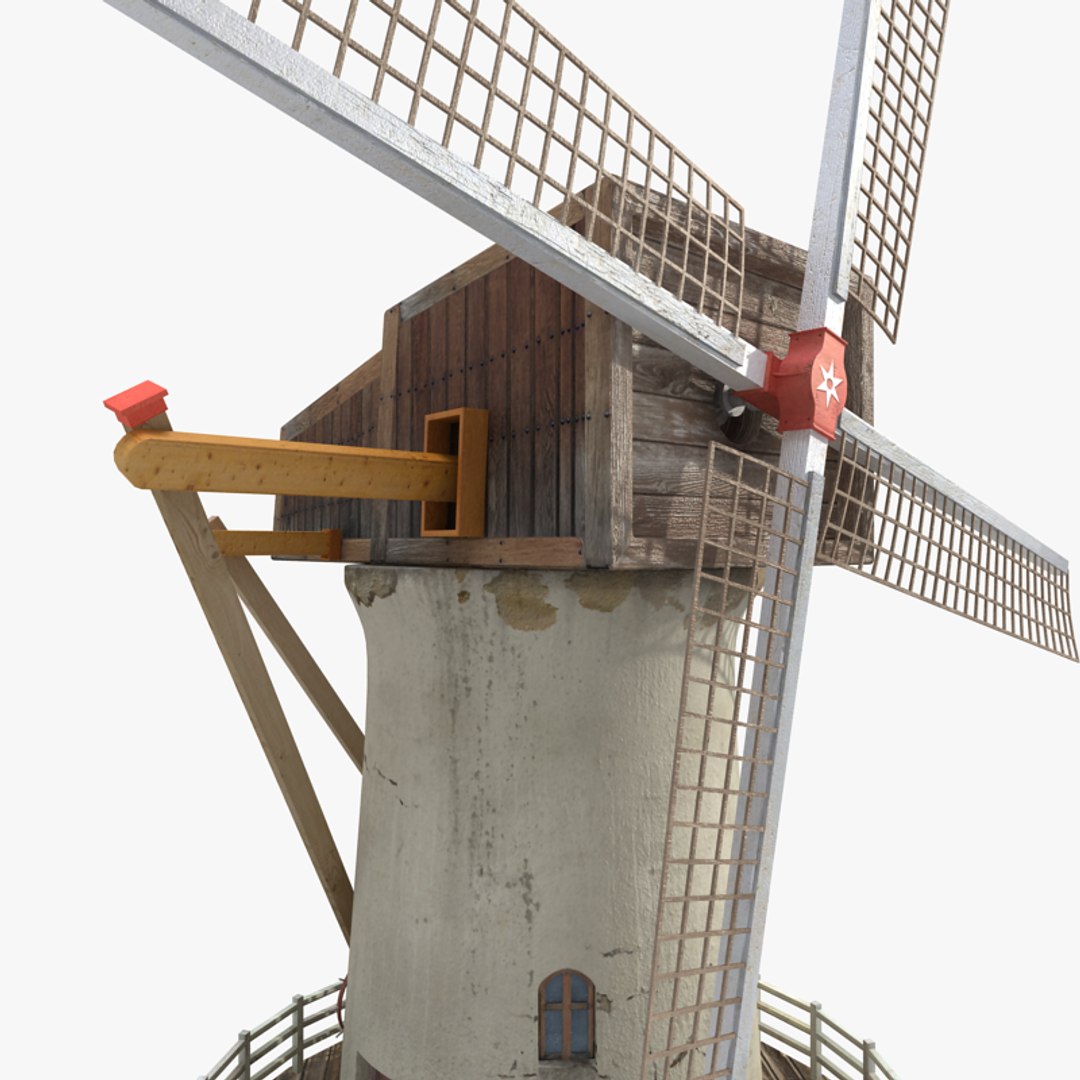 3d model wind windmill