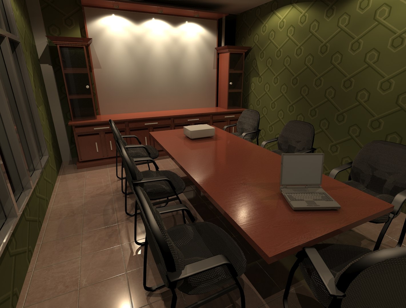 3D Presentation Desk - TurboSquid 1218823