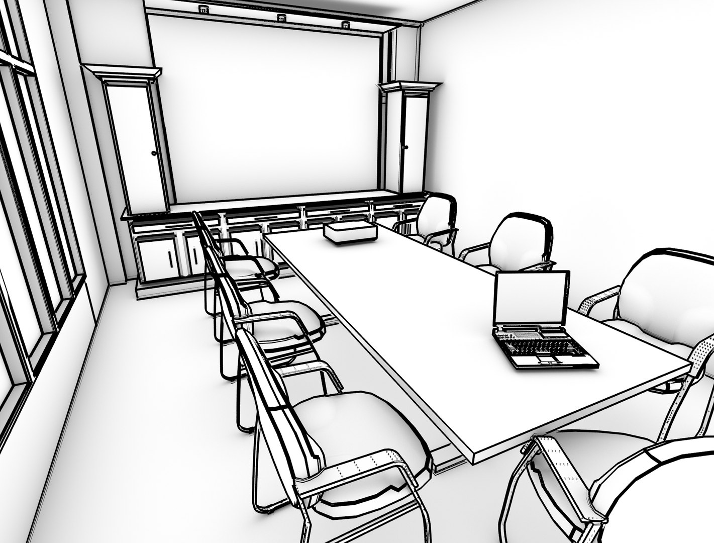 3D Presentation Desk - TurboSquid 1218823