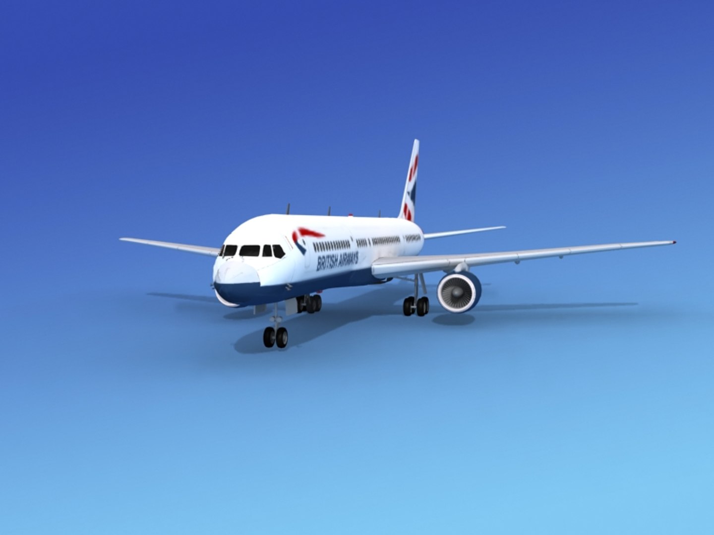 3d Airline Boeing 757 757-200 Model