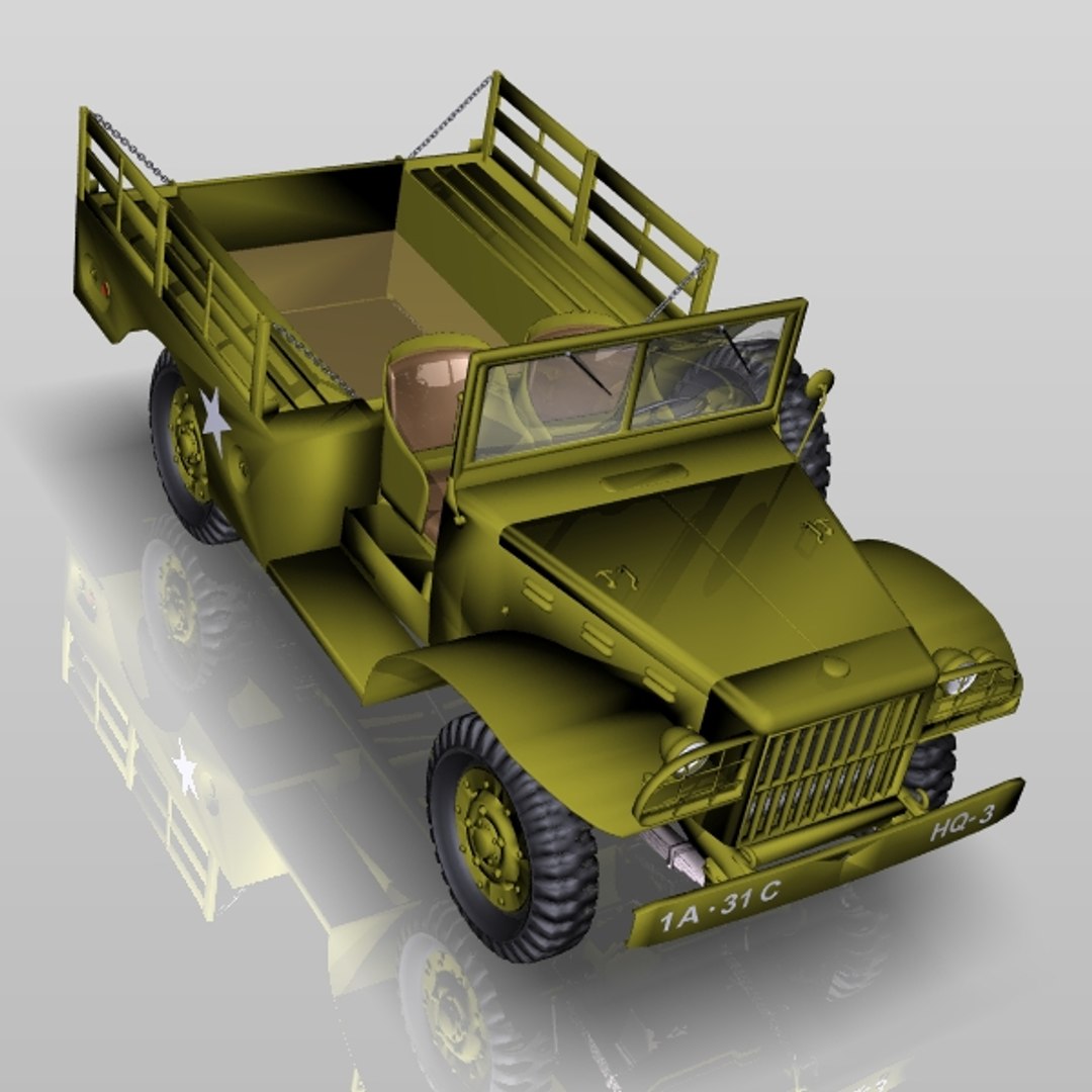 3d Model Dodge Wc Vehicles