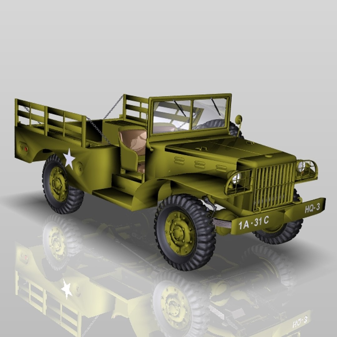 3d Model Dodge Wc Vehicles