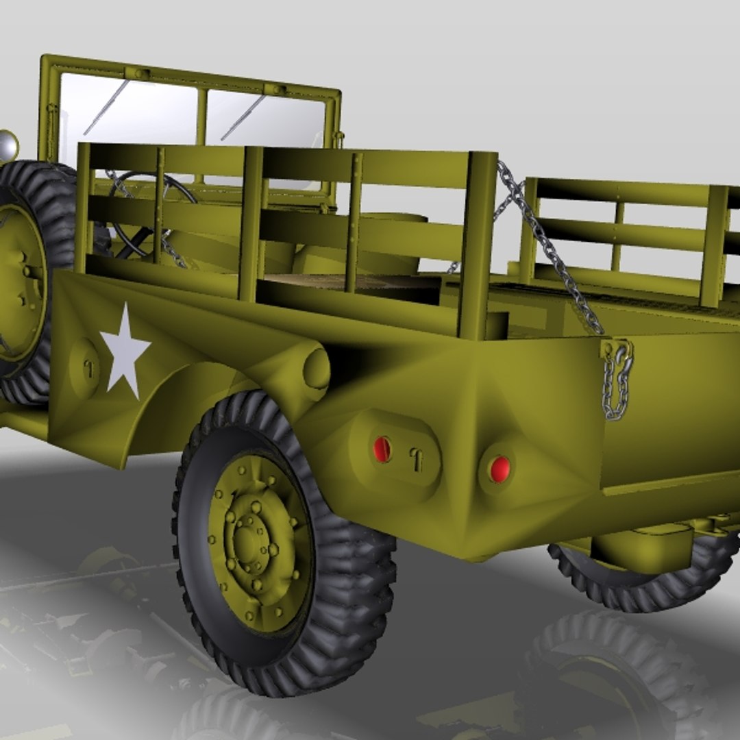 3d Model Dodge Wc Vehicles
