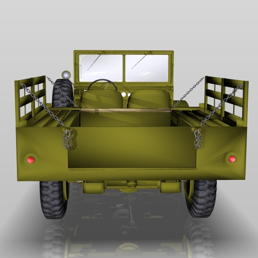 3d Model Dodge Wc Vehicles