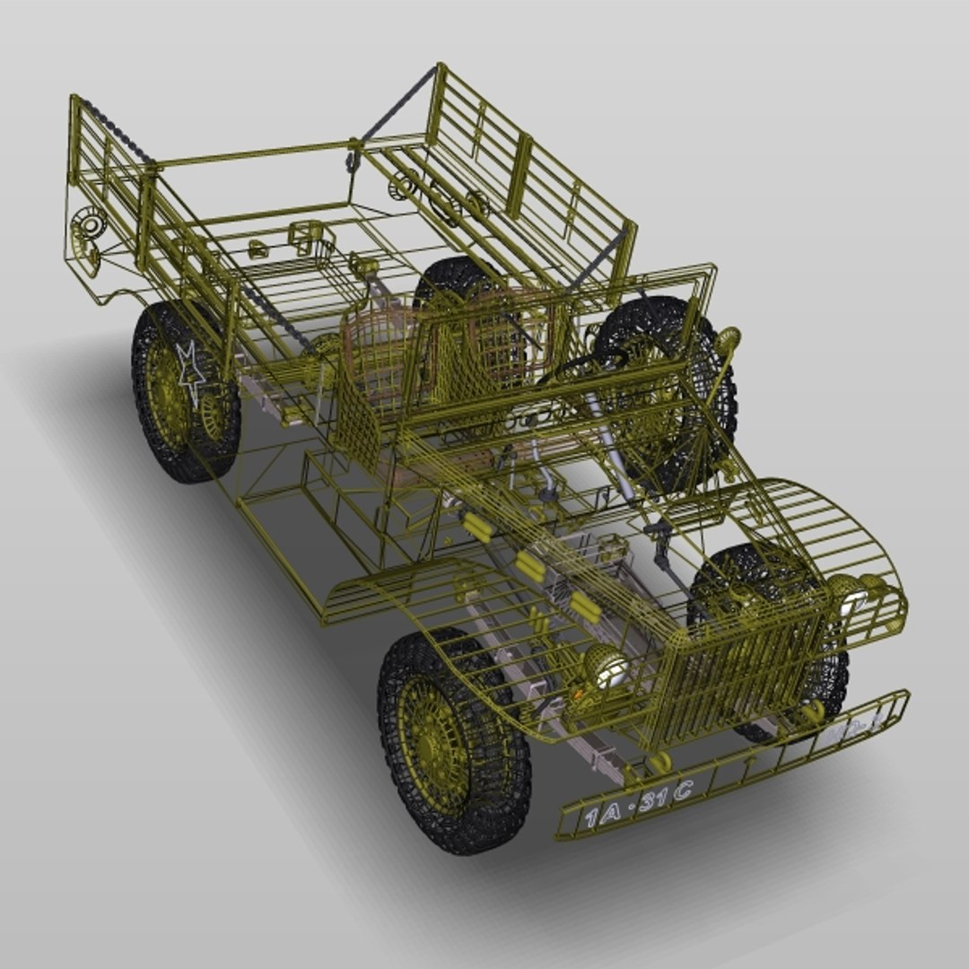 3d Model Dodge Wc Vehicles