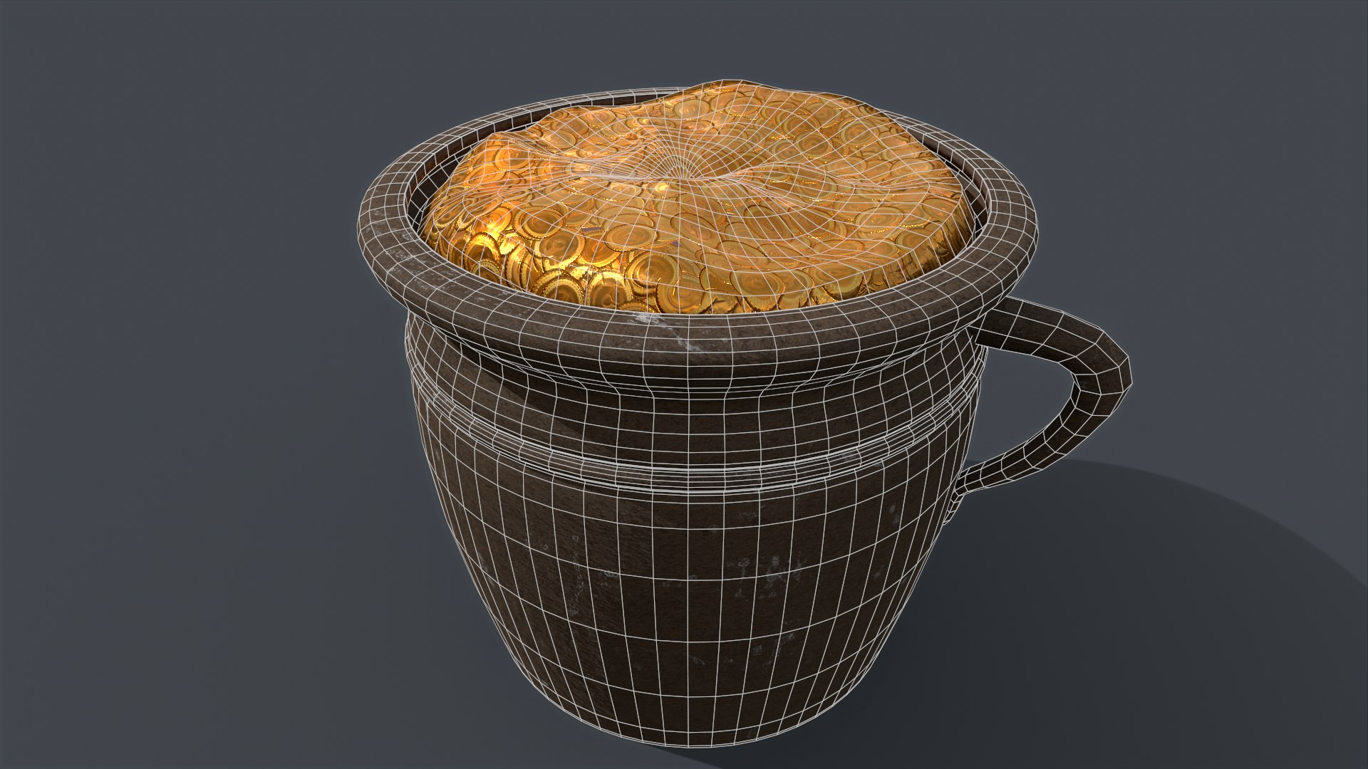 Pot Of Gold Model - TurboSquid 1886253