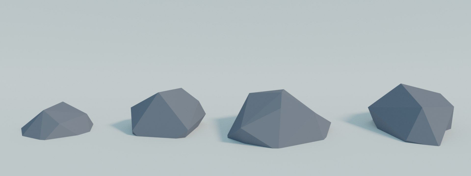 3D Model Pack Low-poly Rocks - TurboSquid 1164088