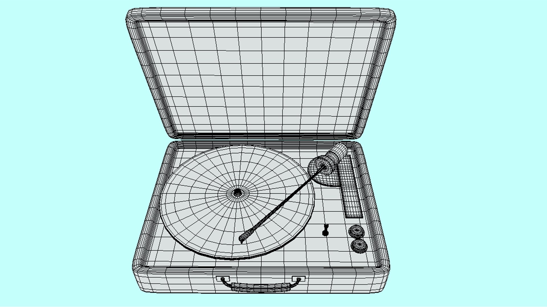 Record Player Vinyl Player 3D model - TurboSquid 2168443