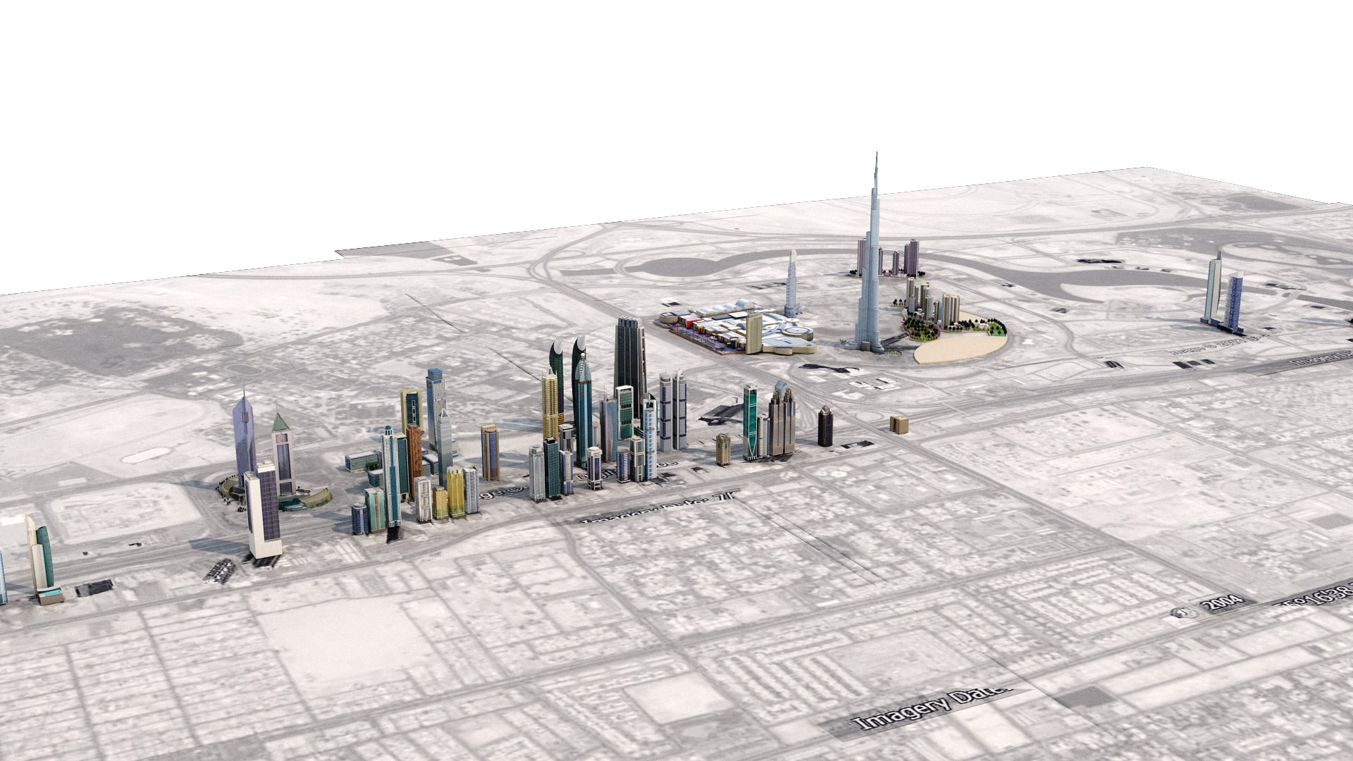 Dubai Iconic Buildings 3D Model - TurboSquid 2302162