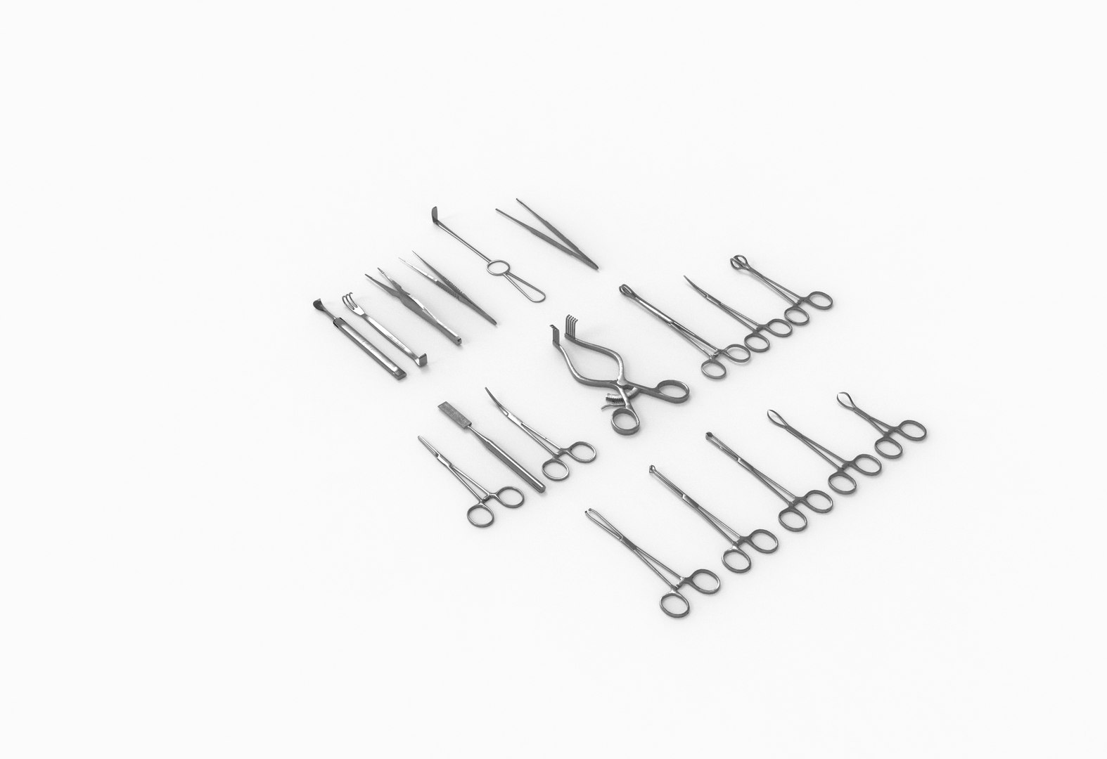 3D Surgical Equipment Forceps Model - TurboSquid 2118972