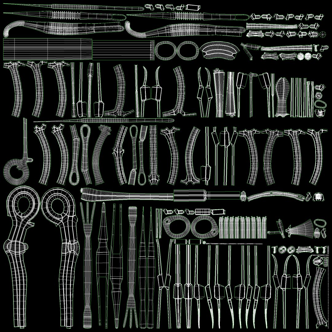 3D Surgical Equipment Forceps Model - TurboSquid 2118972