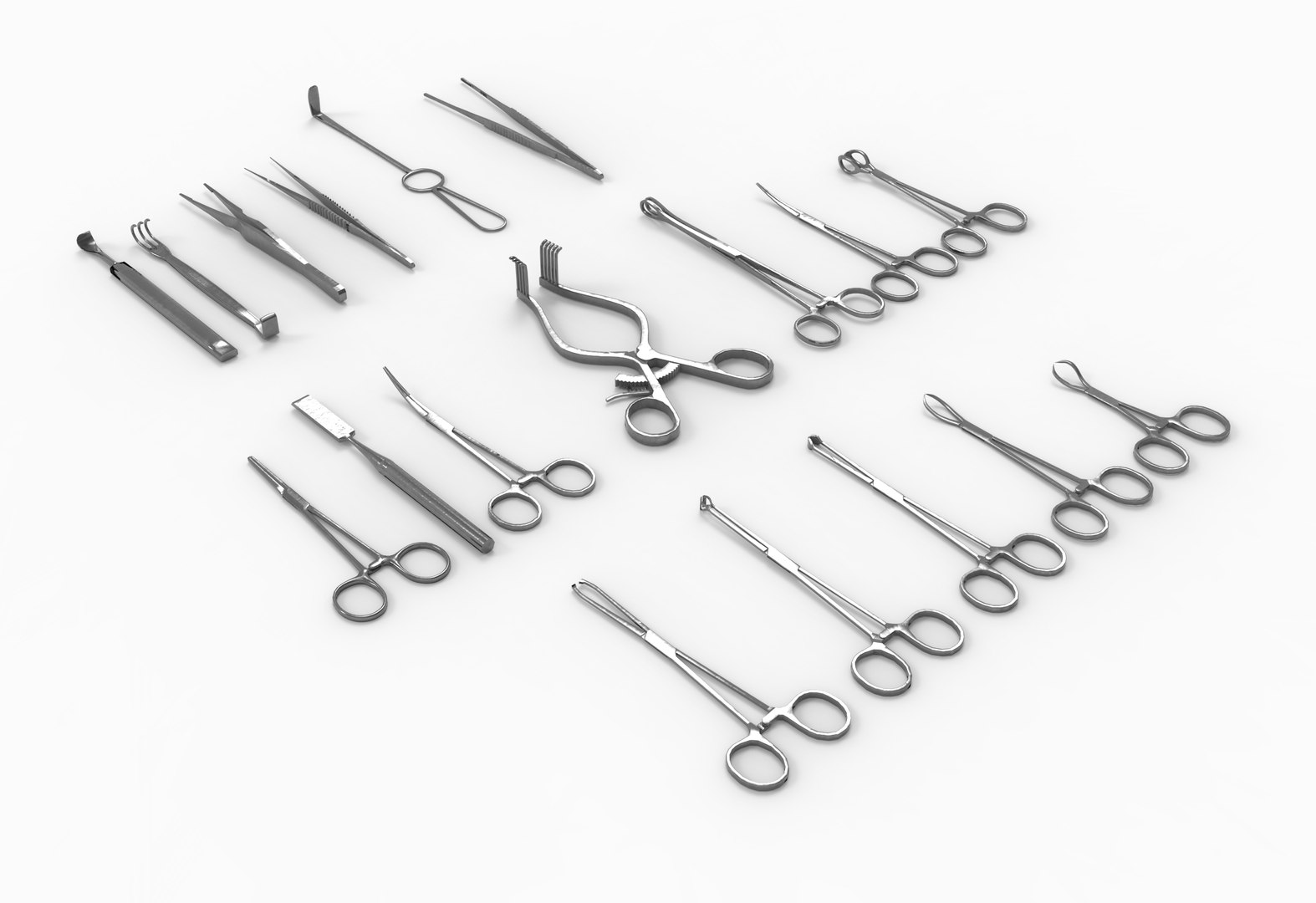 3D Surgical Equipment Forceps Model - TurboSquid 2118972
