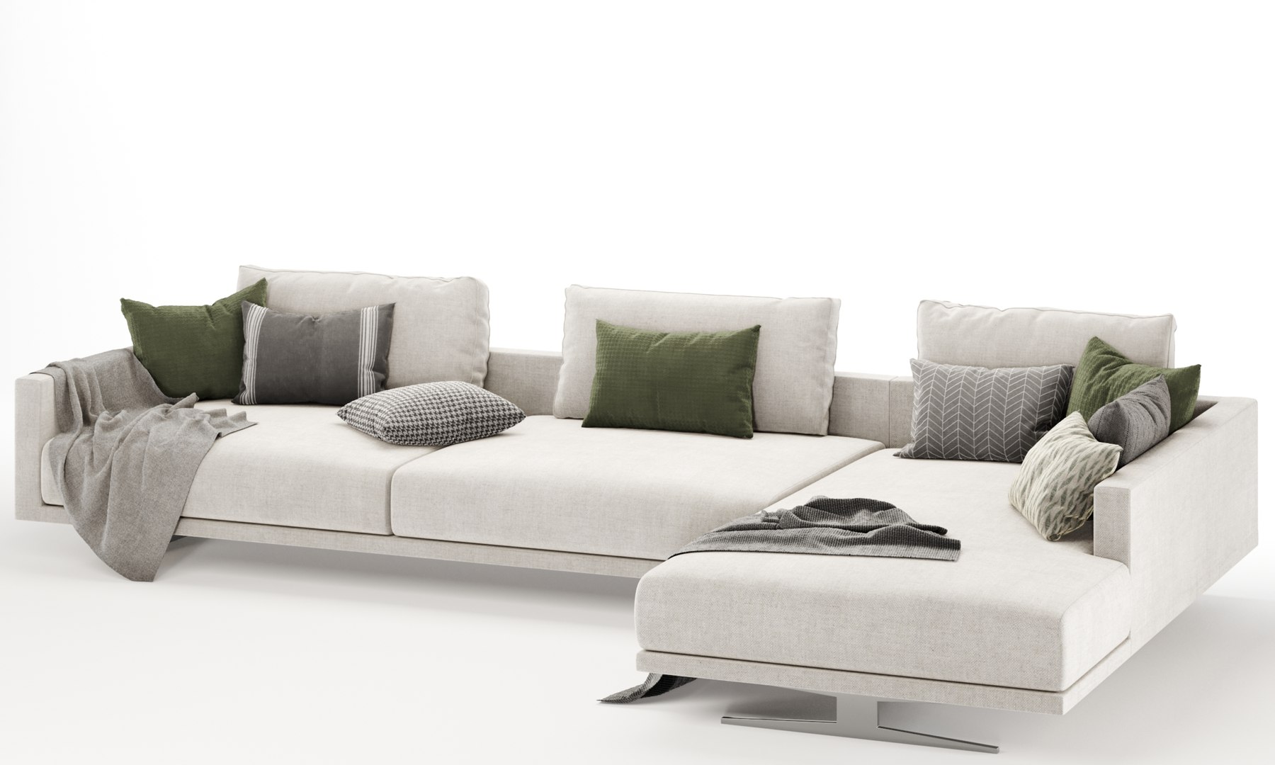 3D Campiello Sectional Sofa By Flexform Model - TurboSquid 2258147
