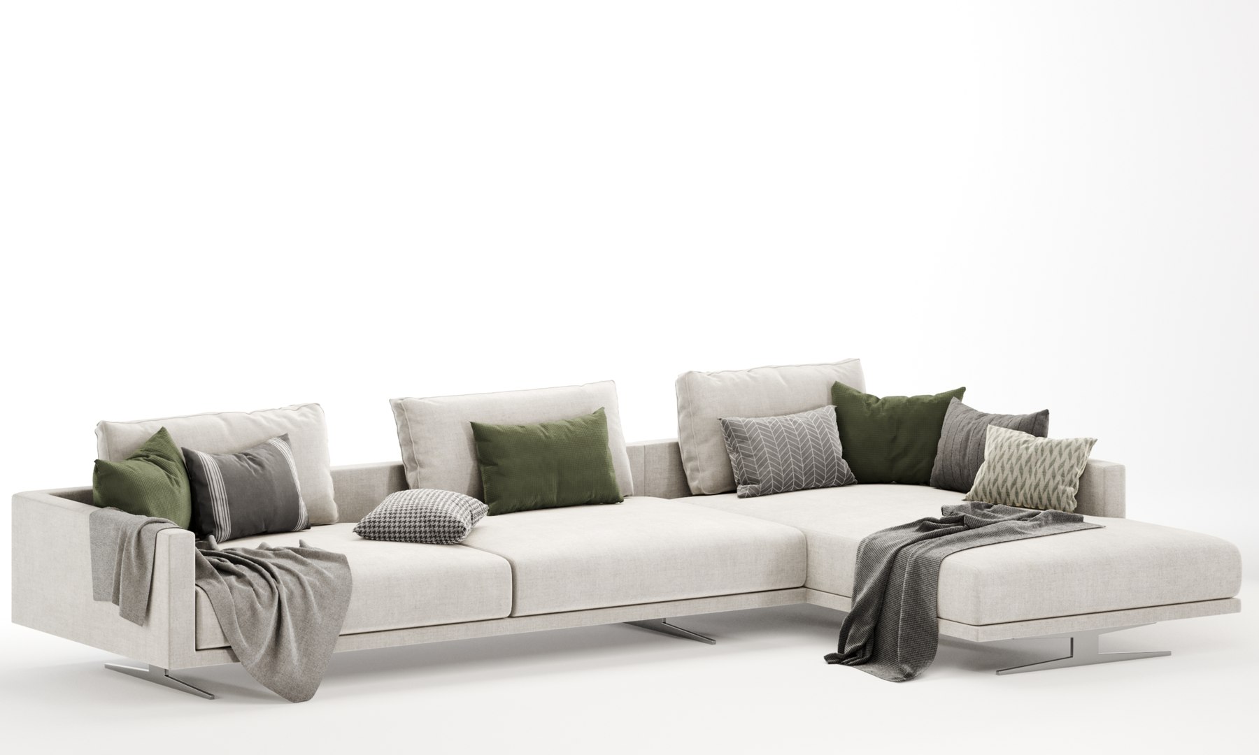 3D Campiello Sectional Sofa By Flexform Model - TurboSquid 2258147