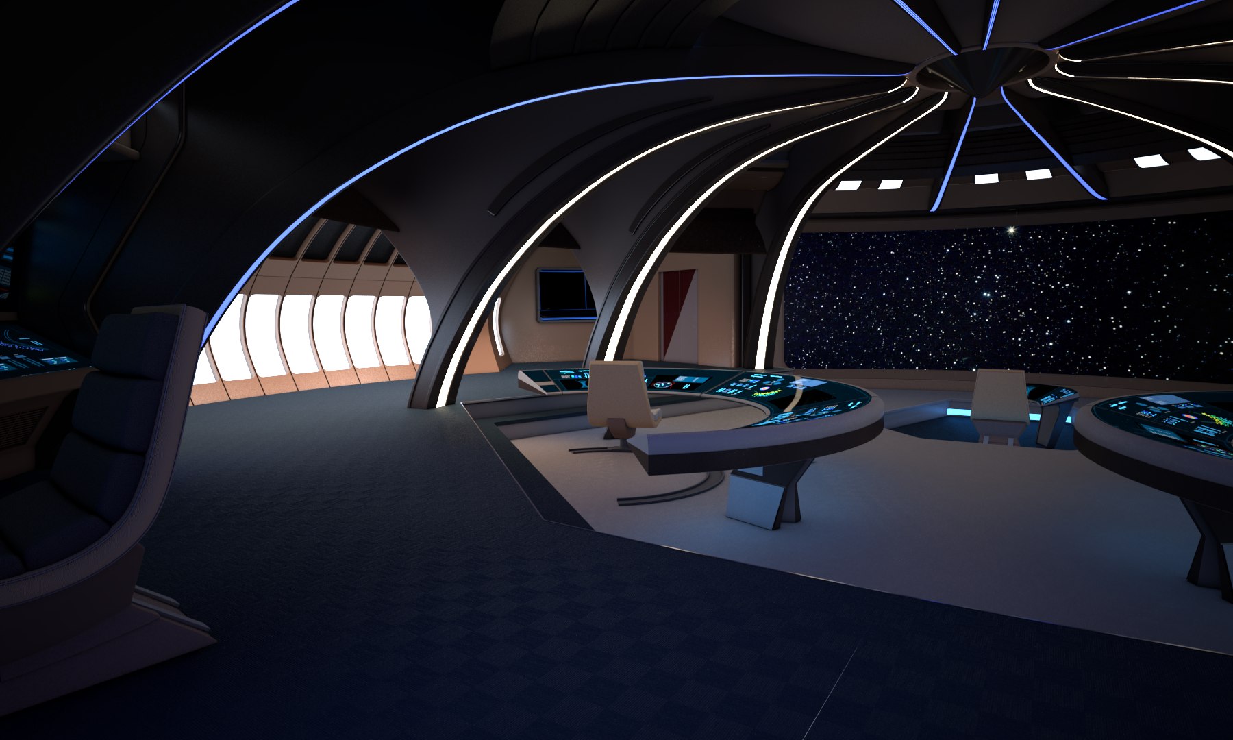 Bridge spaceship model - TurboSquid 1428721