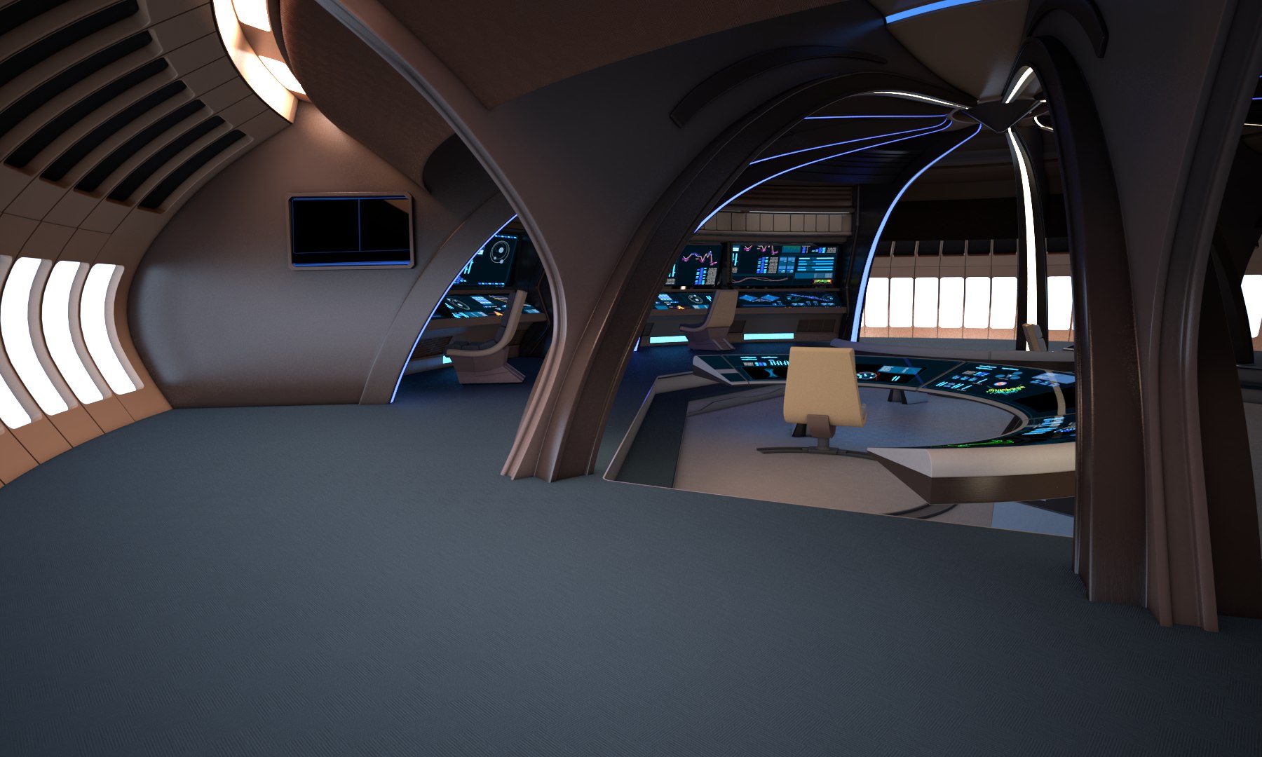 Bridge spaceship model - TurboSquid 1428721