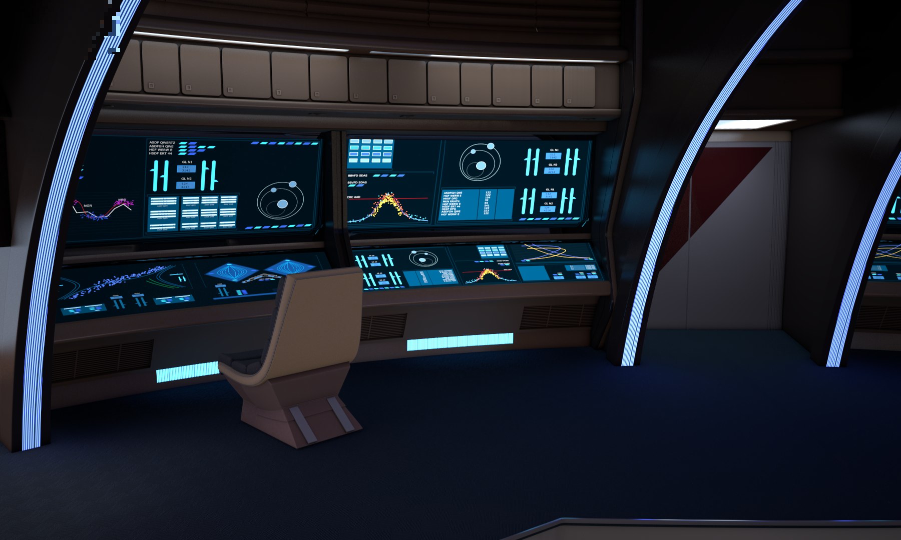 Bridge spaceship model - TurboSquid 1428721