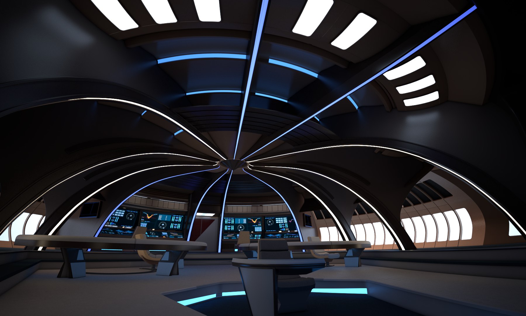 Bridge spaceship model - TurboSquid 1428721