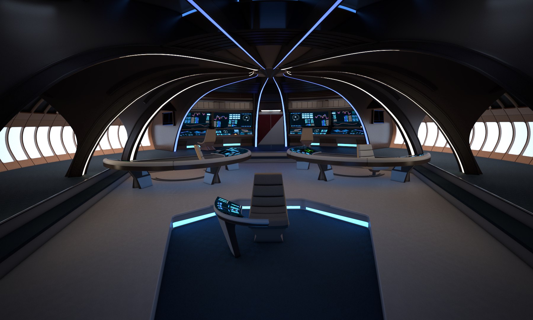 Bridge spaceship model - TurboSquid 1428721