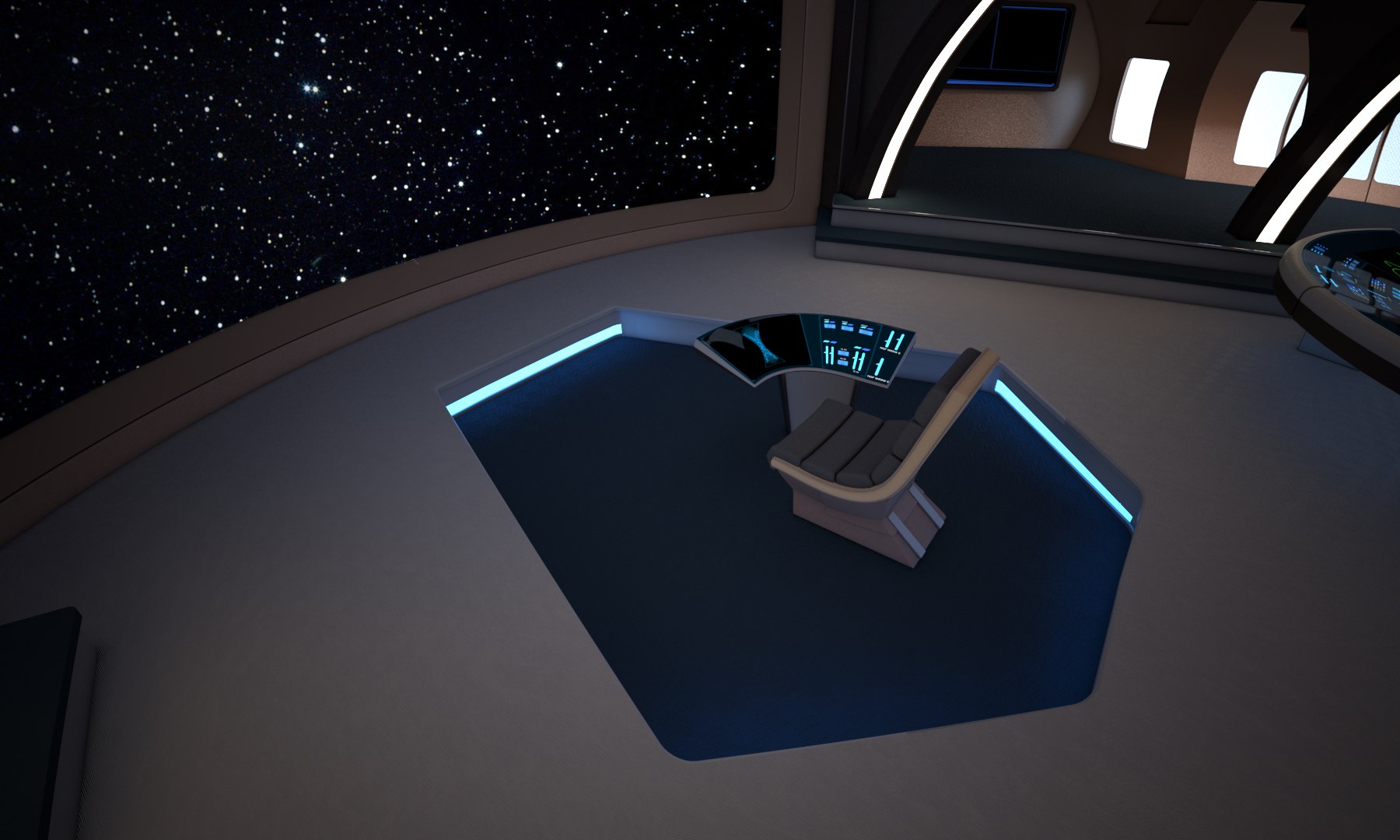 Bridge spaceship model - TurboSquid 1428721