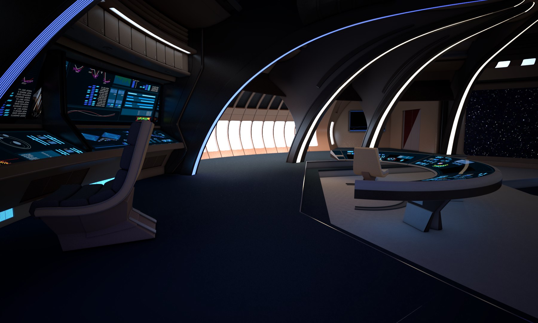 Bridge spaceship model - TurboSquid 1428721