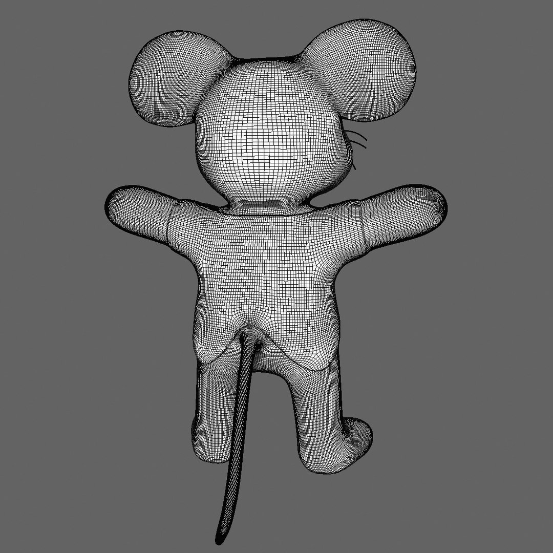 cartoon mouse 3d model