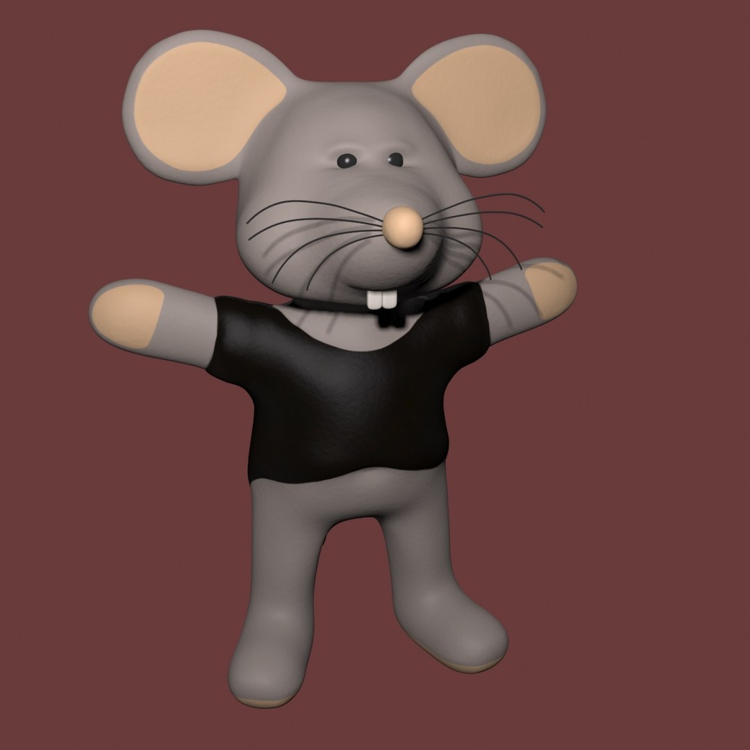 cartoon mouse 3d model