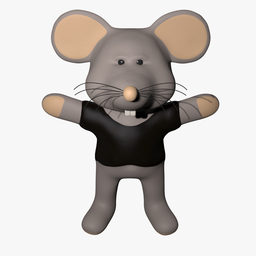 cartoon mouse 3d model