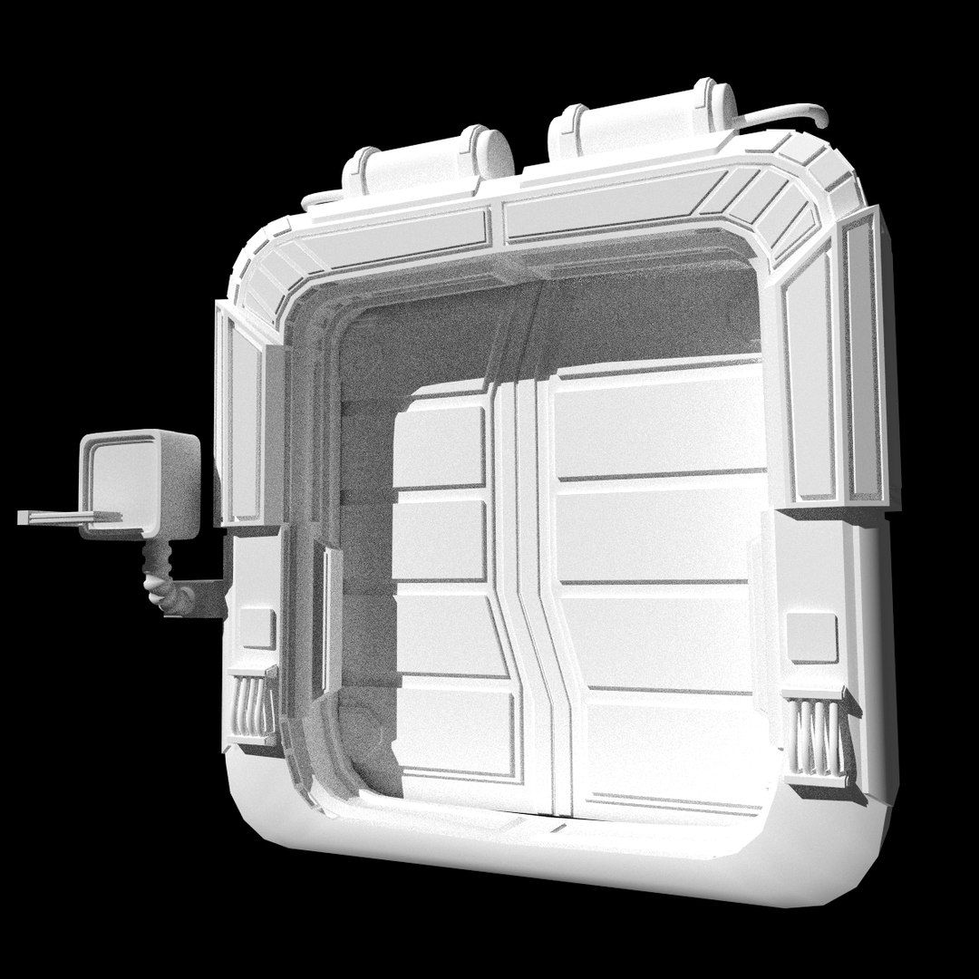Sci Fi Door 3d Model