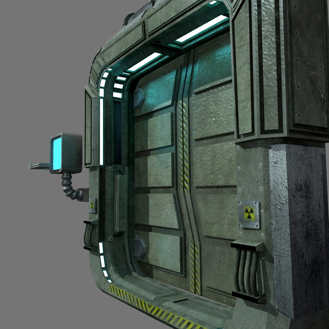 Sci Fi Door 3d Model