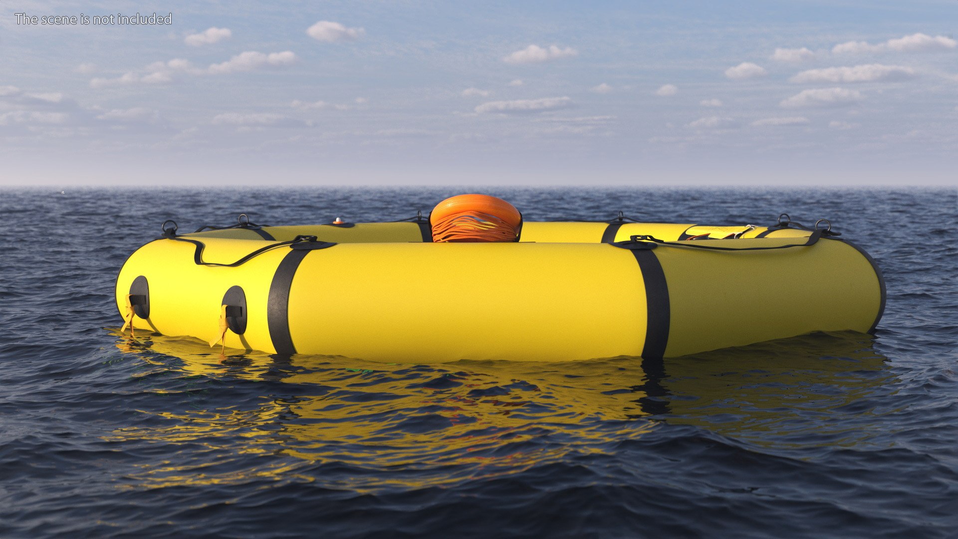 3D Advanced Life Raft With Extras Yellow Model - TurboSquid 2302587